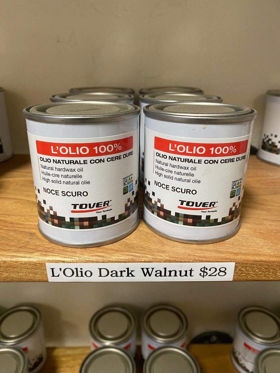Tover L'Olio Solvent Free Natural Hard Wax Oil Wood Finish 100ml DARK – Unique Wood Supply and ...