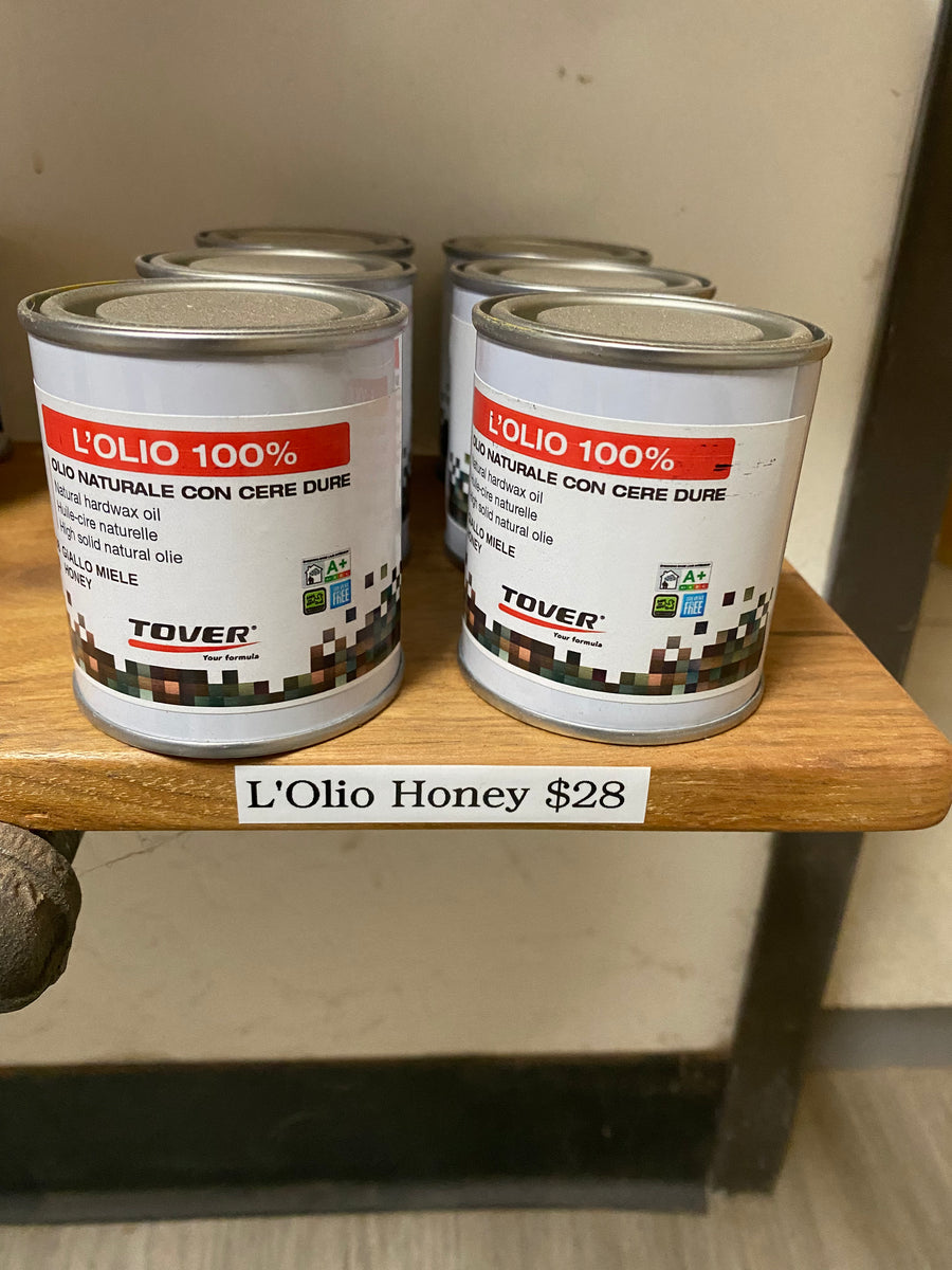 Tover L'Olio Solvent Free Natural Hard Wax Oil Wood Finish 100ml HONEY – Unique Wood Supply and ...