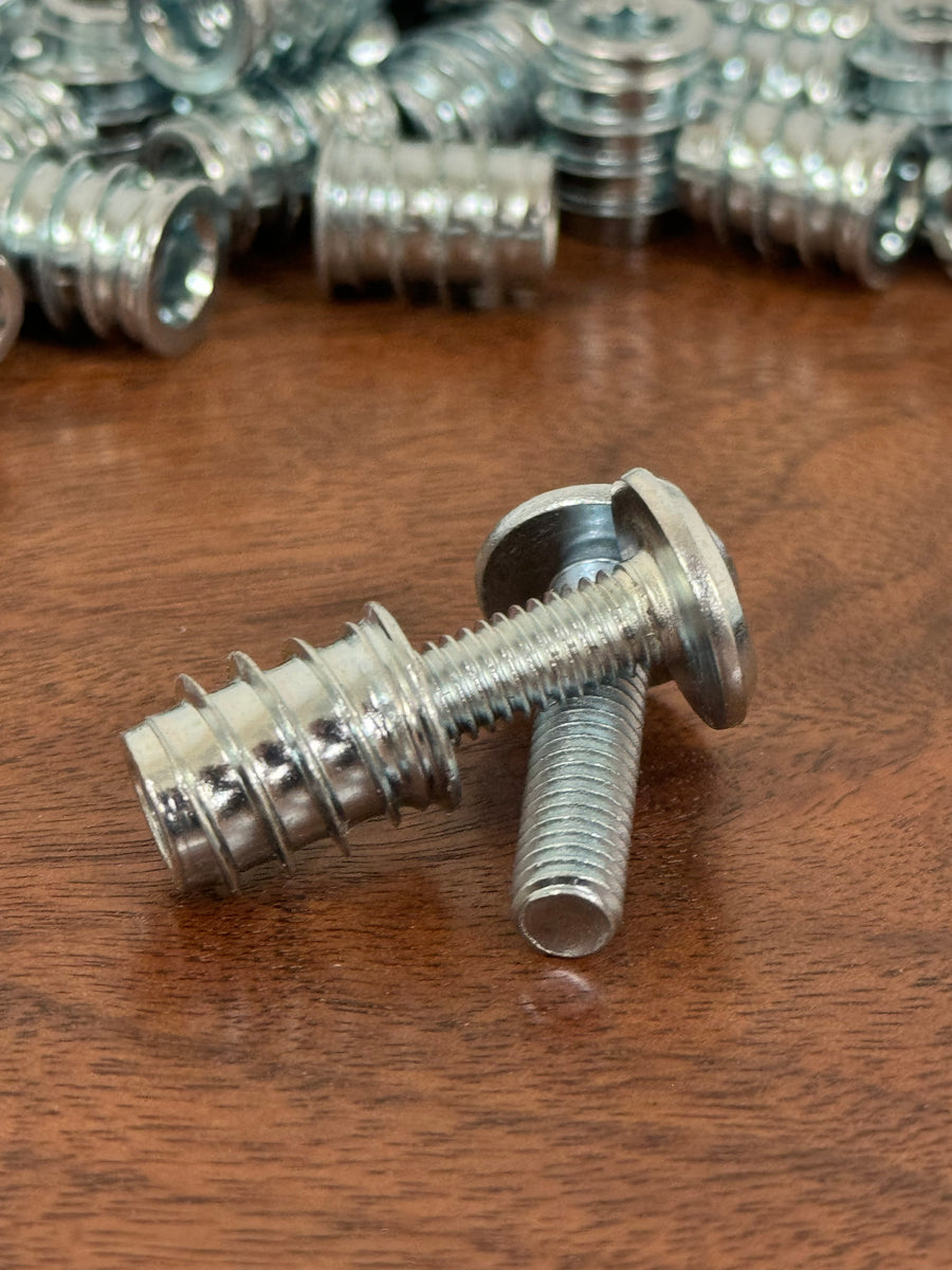 Threaded Inserts for C-Channel Hardware 15mm – Unique Wood Supply and ...