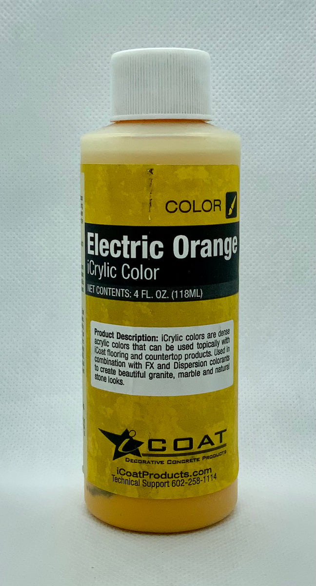 iCoat Icrylic Electric Orange – Unique Wood Supply and Design LLC