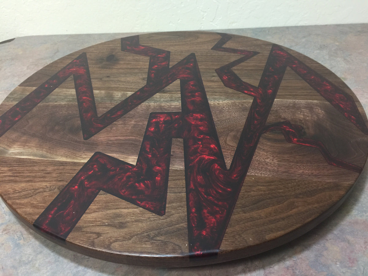 Walnut Resin Lazy Susan – Unique Wood Supply and Design LLC